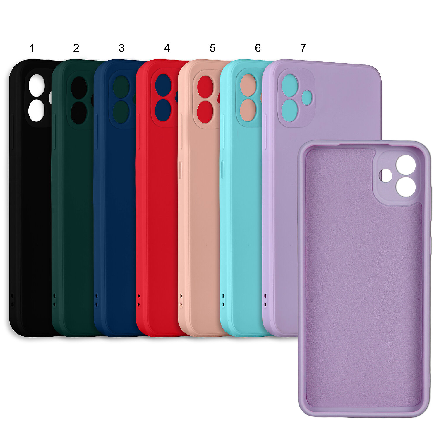 Чехол Samsung A04 цветнои силикон