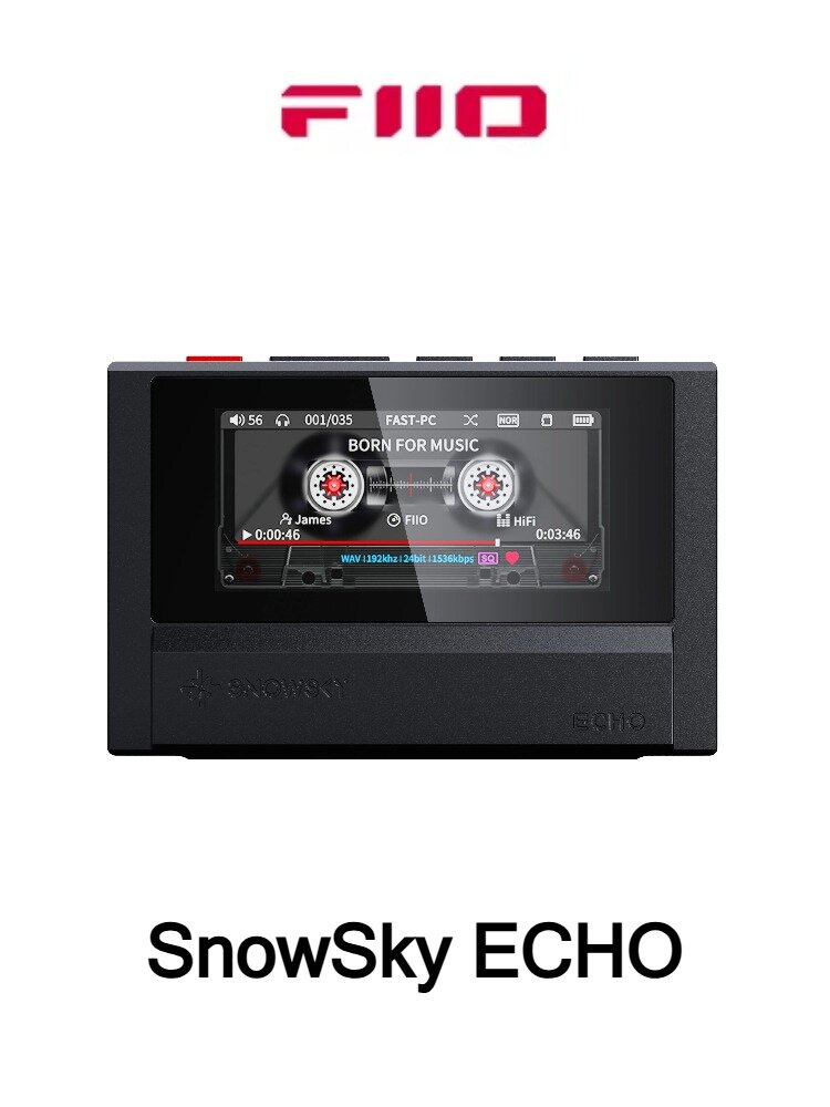 FiiO SnowSky ECHO Портативный Bluetooth MP3-плеер с системой двойного вывода объемом 8 ГБ и поддержкой CS43198 DSD WAV