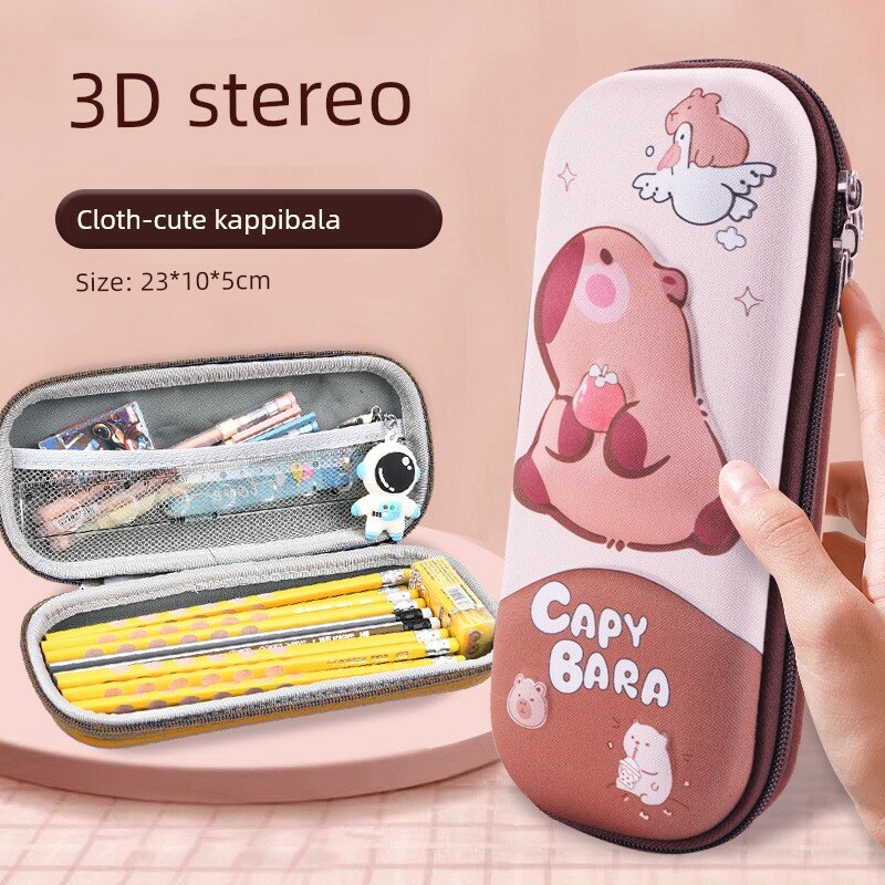 Пенал Kapibala, 3D-стерео-пенал для мужчин и женщин, большой вместимости, с высоким эстетическим качеством, милый пенал