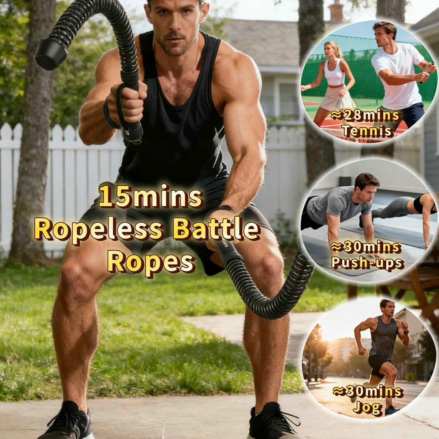 Большая многофункциональная беспроводная боевая веревка SS, качели, фитнес для мужчин и женщин, оборудование для физической тренировки, укрепление рук, боевая веревка