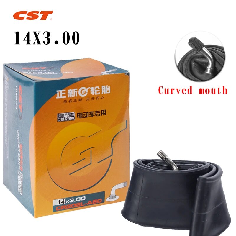 CST Внутренняя трубка для велосипеда 2.5/2.7/2.125 Черный, 14X3.00