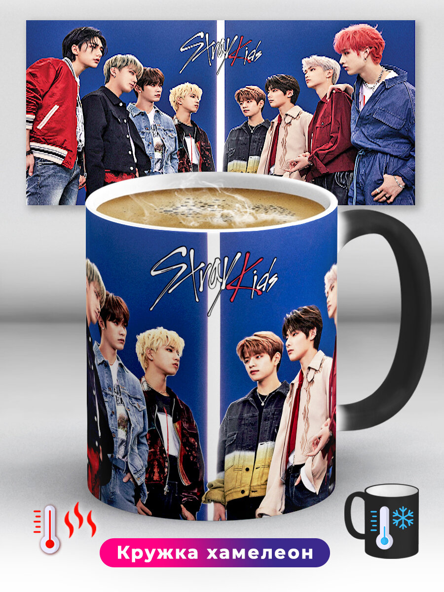 Кружка хамелеон Stray Kids K-POP