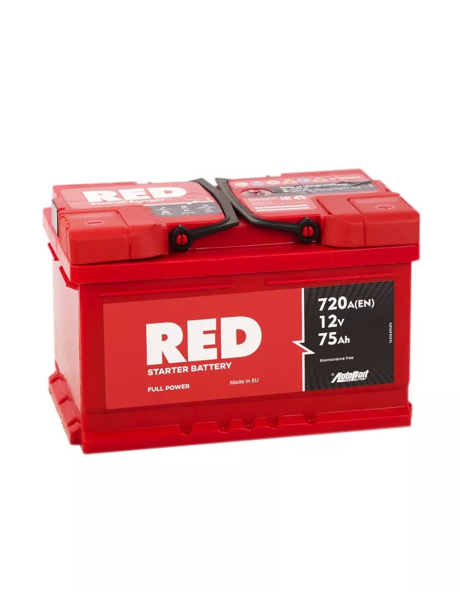 Аккумулятор RED 75SR 12V 75Ач 720А 276x175x175 обр. пол.