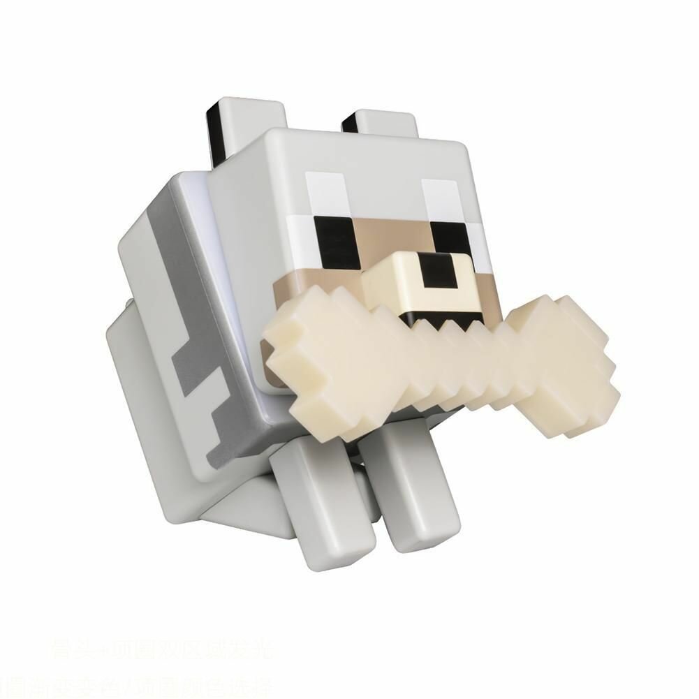 Модель собаки из Minecraft с подсветкой, игровой сувенир и атмосферный светильник, отличный подарок