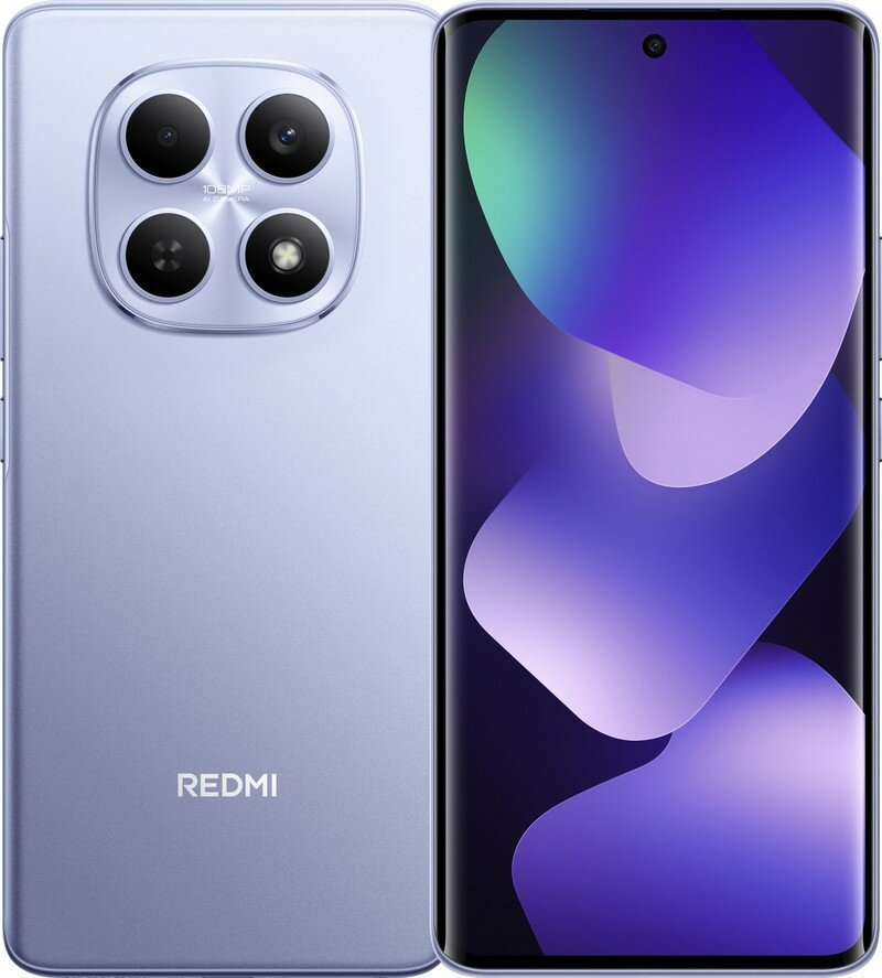 6.77" Смартфон Xiaomi Redmi Note 15 8/128Gb, NFC, AMOLED, 120Гц, 6000мAч, фиолетовый