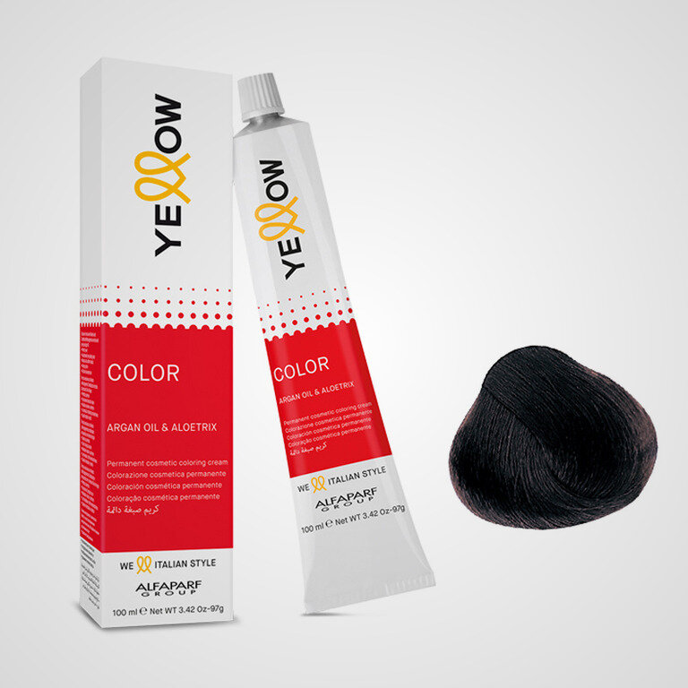 Ye Color Перманентная крем краска 6.53 100 мл YELLOW PROFESSIONAL Ye Color Permanent Coloring Cream Краска 100 мл