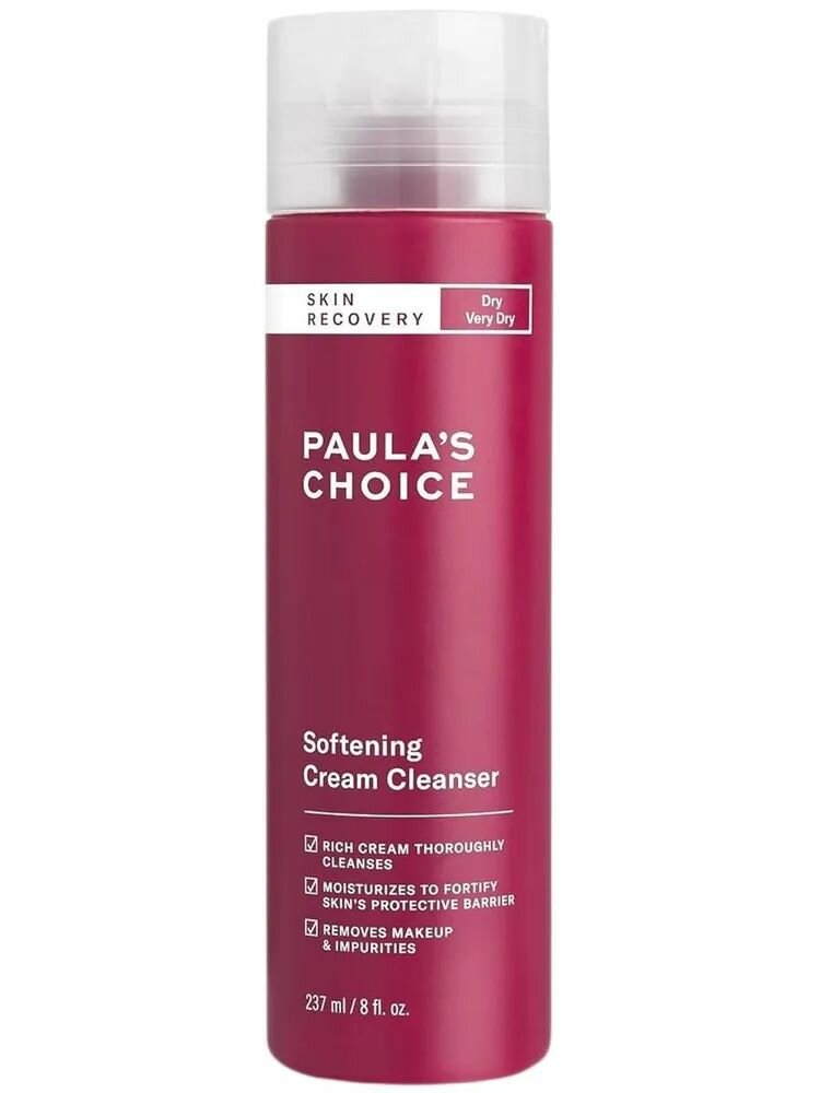 Paulas Choice - Skin Recovery Softening Cream Cleanser, Питательное молочко для очищения кожи, 237 мл