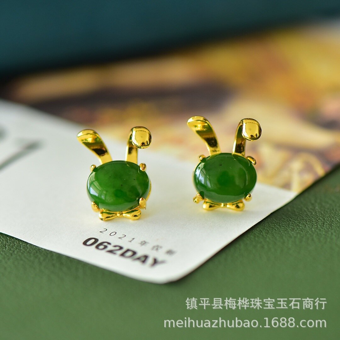 Новые серьги в китайском стиле, древние инкрустированные серьги из нефрита и яшмы, капля воды, бабочка, серьги в древнем стиле, ретро, лучший друг, женский стиль