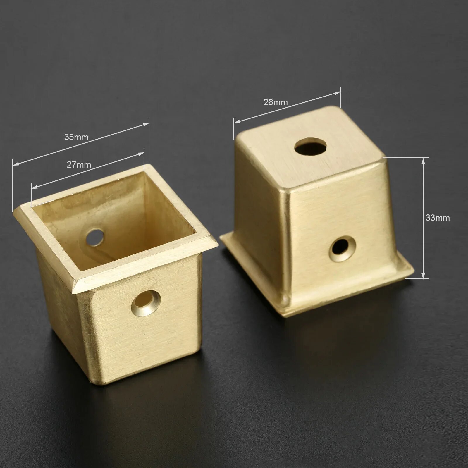 Наконечник для ножек мебели, 1 шт, твердый медный наконечник, матовый латунный цилиндр для стола, 8