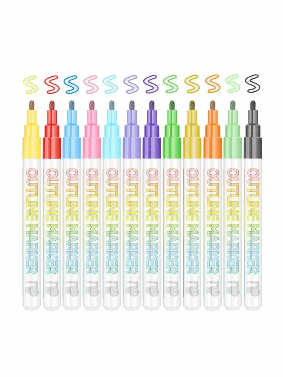 Блестящие маркеры: стильные подарки и материалы для творчест