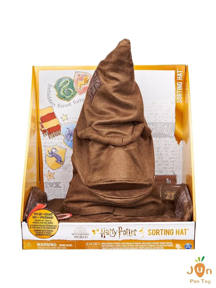 Гарри Поттер SpinMaster Wizarding World Harry Potter Talking Sorting Hat / с 15 фразами для ролевых игр, детскими игрушками для детей в возрасте от 5 лет и старше Говорящая волшебная шляпа-сортировщик