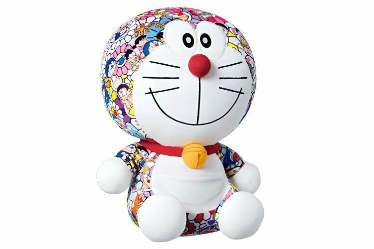 Плюшевая игрушка унисекс UNIQLO x Takashi Murakami Дораэмон, 24 см, Multicolor