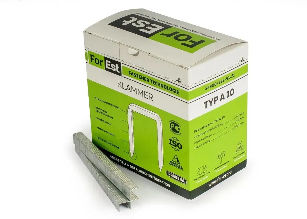 Скоба обивочная ForEst (усиленная)тип 80/А10 CNK 22620 шт.