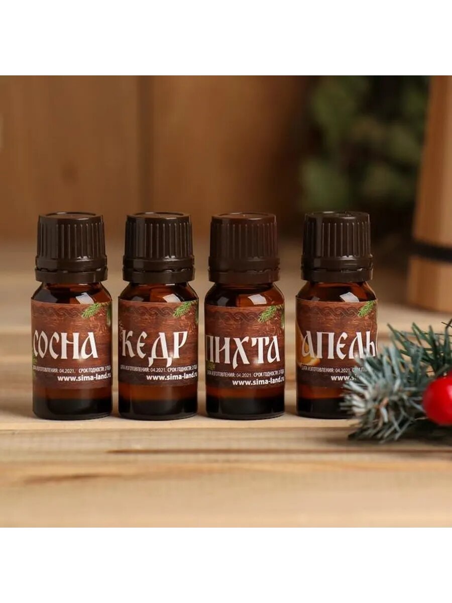 Эфирные масла для здоровья и красоты, 4 шт