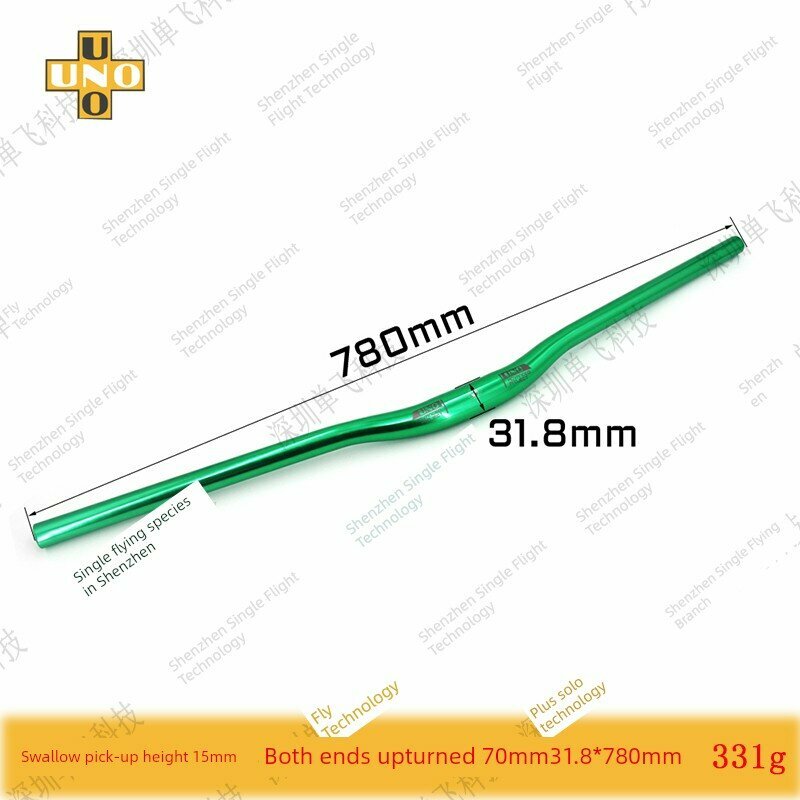 Руль для горного велосипеда UNO, из алюминиевого сплава, удлиненный, для даунхилла, аксессуары для велосипедных рулей,