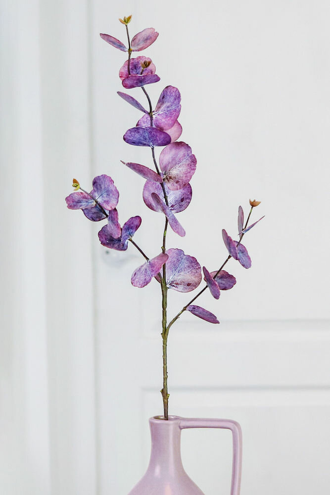 Декоративная ветка эвкалипт - романтичное настроение, светло-пурпурная, 88 см, Edelman 1183309