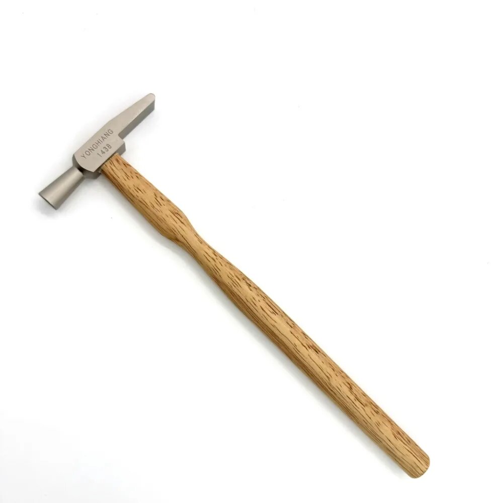 Инструмент для ремонта часов, молоток 1438, деревянная ручка, супертвердый, устойчивый к ржавчине, маленький железный молоток