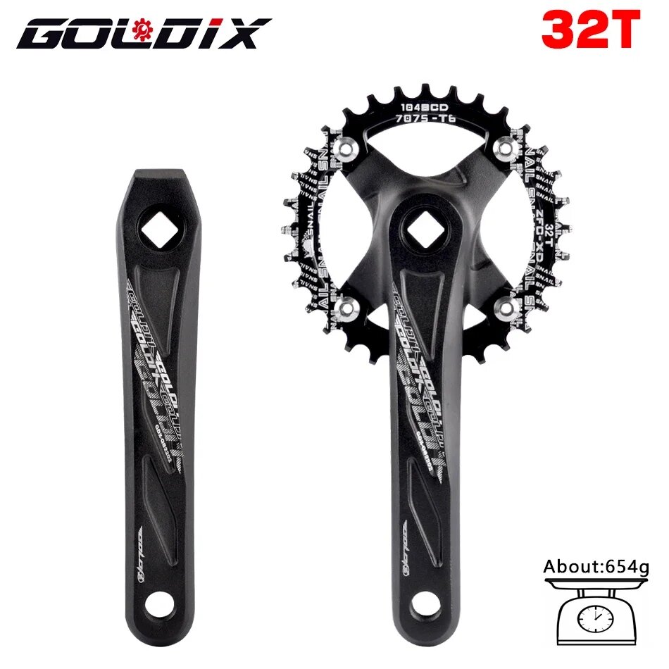 GOLDIX Шатуны MTB 170mm, 32T, Черный
