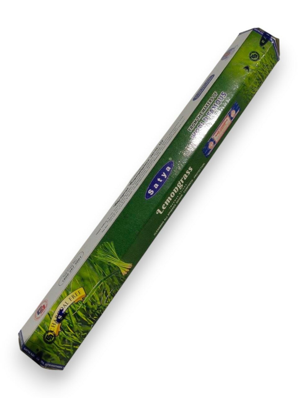 LEMONGRASS, Satya (Благовония лемонграсс, Сатья), шестигранник, 20 палочек.
