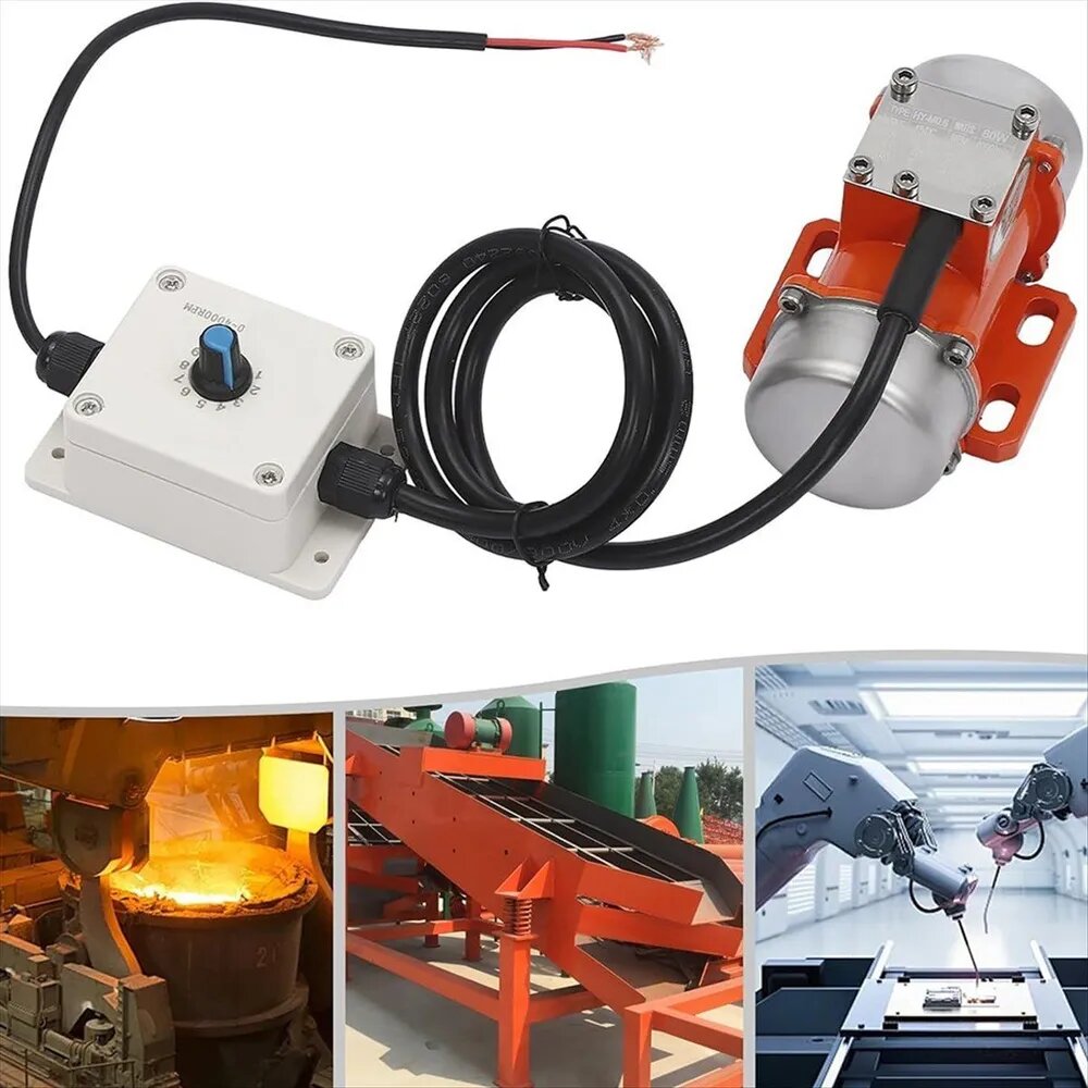 Электрический Вибрационный Двигатель Постоянного Тока, 60 Вт, 12 В, Вибратор Для Бетона, 4000 Об/Мин