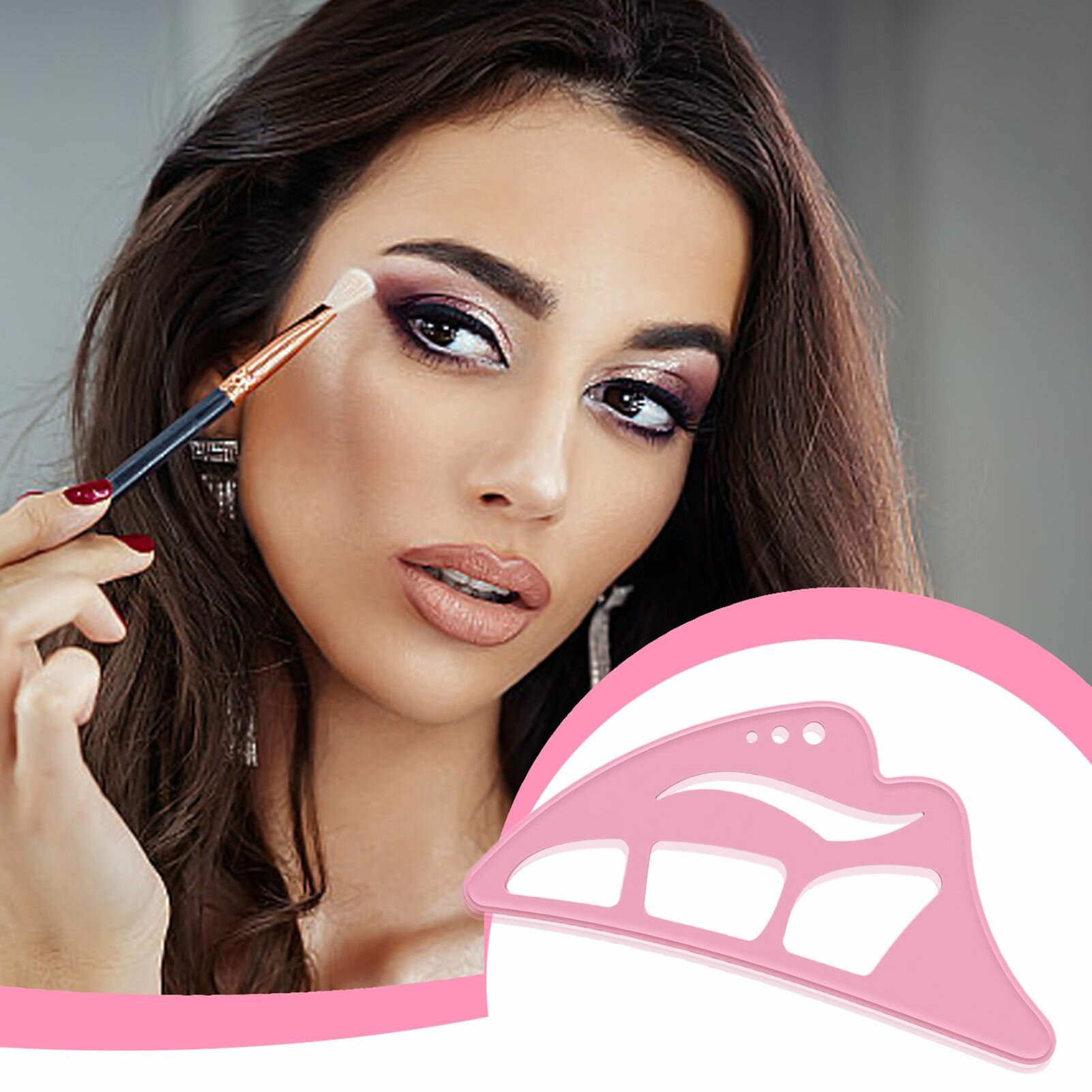 Силиконовый трафарет для макияжа и стрелок глаз, теней, подводки; шаблон