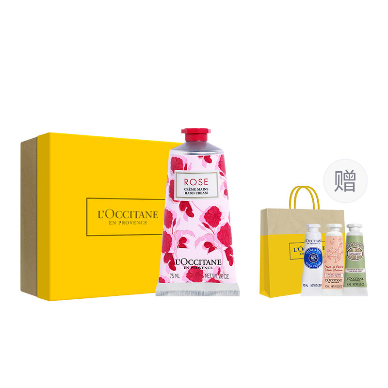 Ароматный крем для рук унисекс LOCCITANE Сердце Радости Розы, 30 мл/2x30 мл/75 мл