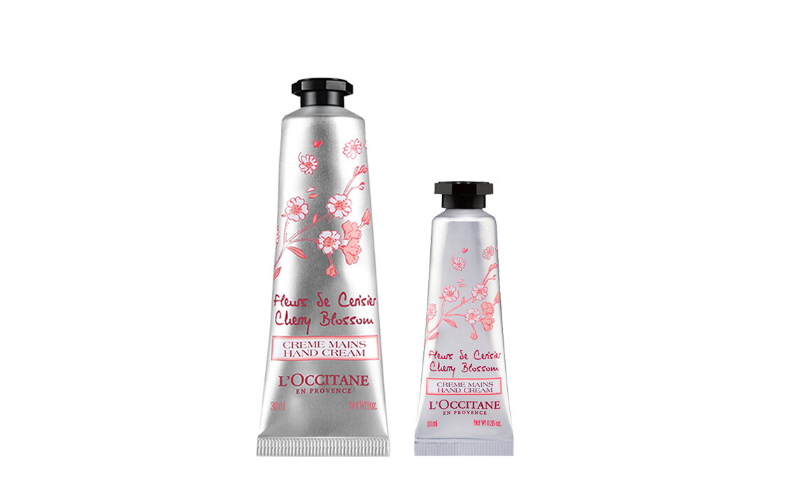 Крем для рук унисекс LOCCITANE 5751961, Сладкая вишневая цветочная ароматная увлажняющая, 30мл/30мл+10мл