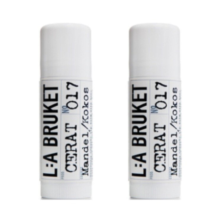 Бальзам для губ унисекс L: A BRUKET 5754520, 14g*2, увлажняющий с ароматом кокоса