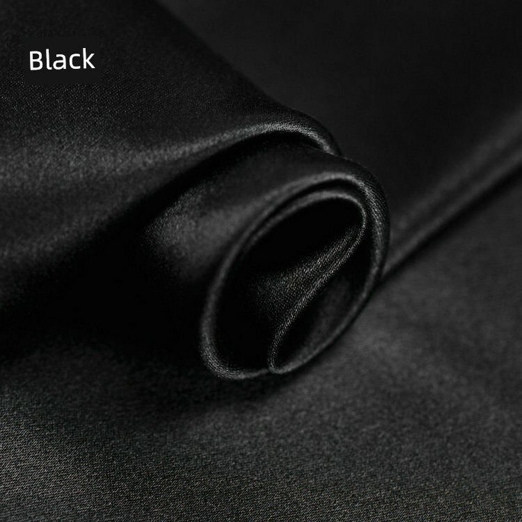 Широкая шелковая ткань для постельного белья из 100% тутового шелка, плотность 19 мм, однотонный креп-сатин, коллекция