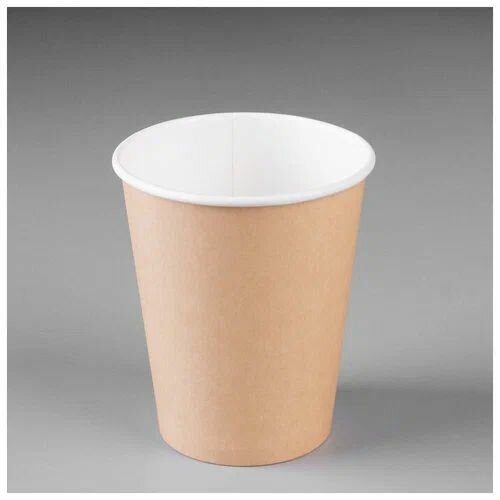 Стакан бумажный одноразовый бежевый 350мл. -50 штук