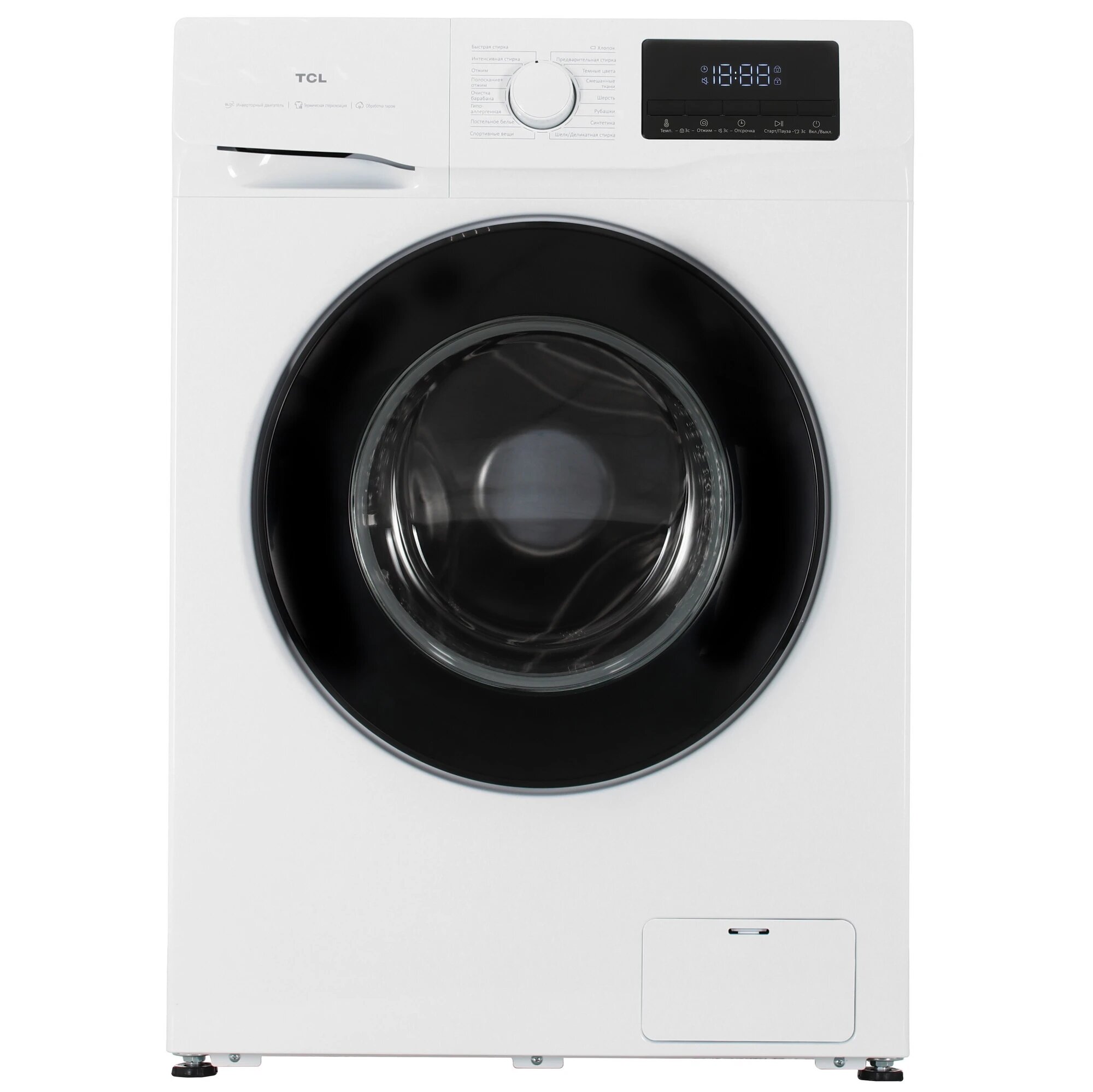 Стиральная машина TCL W-SF606W белый, стирка - 6 кг, фронтальная загрузка, отжим - 1000 об/мин