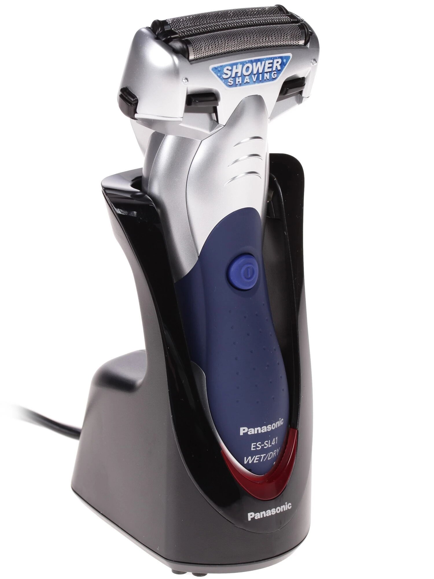 Электробритва Panasonic ES-SL41, сеточная, для влажного бритья, серебристо-синяя