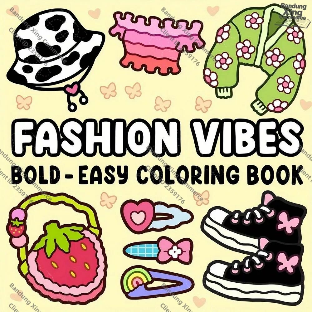 Раскраска антистресс для взрослых и подростков Coco Wyo -FASHION VIBES 19