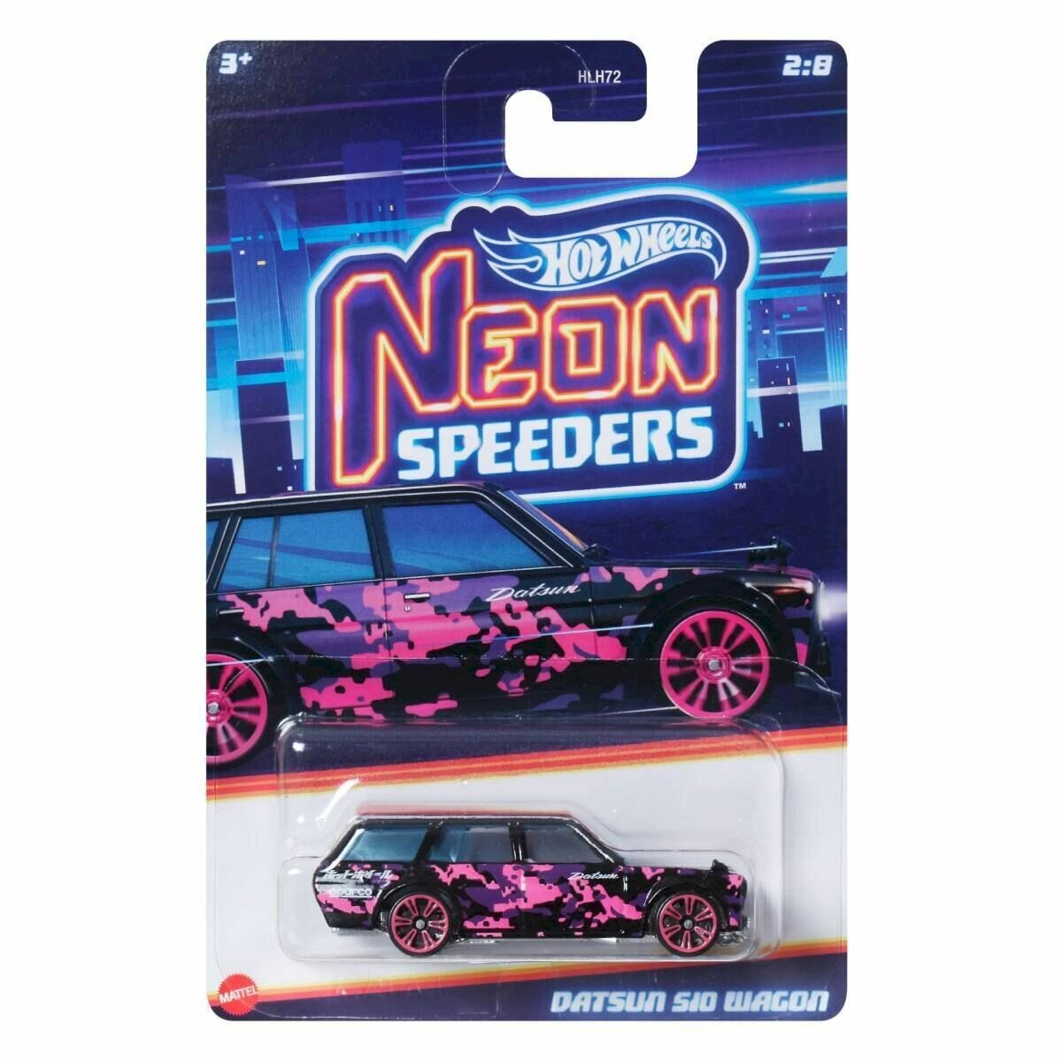 Машинка базовая Hot Wheels Neon Speeders Datsun 510 Wagon