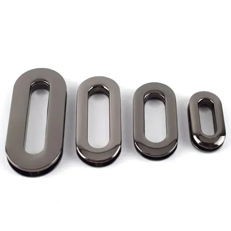 Кольца металлические овальные 32 мм, GunBlack, 10 шт.