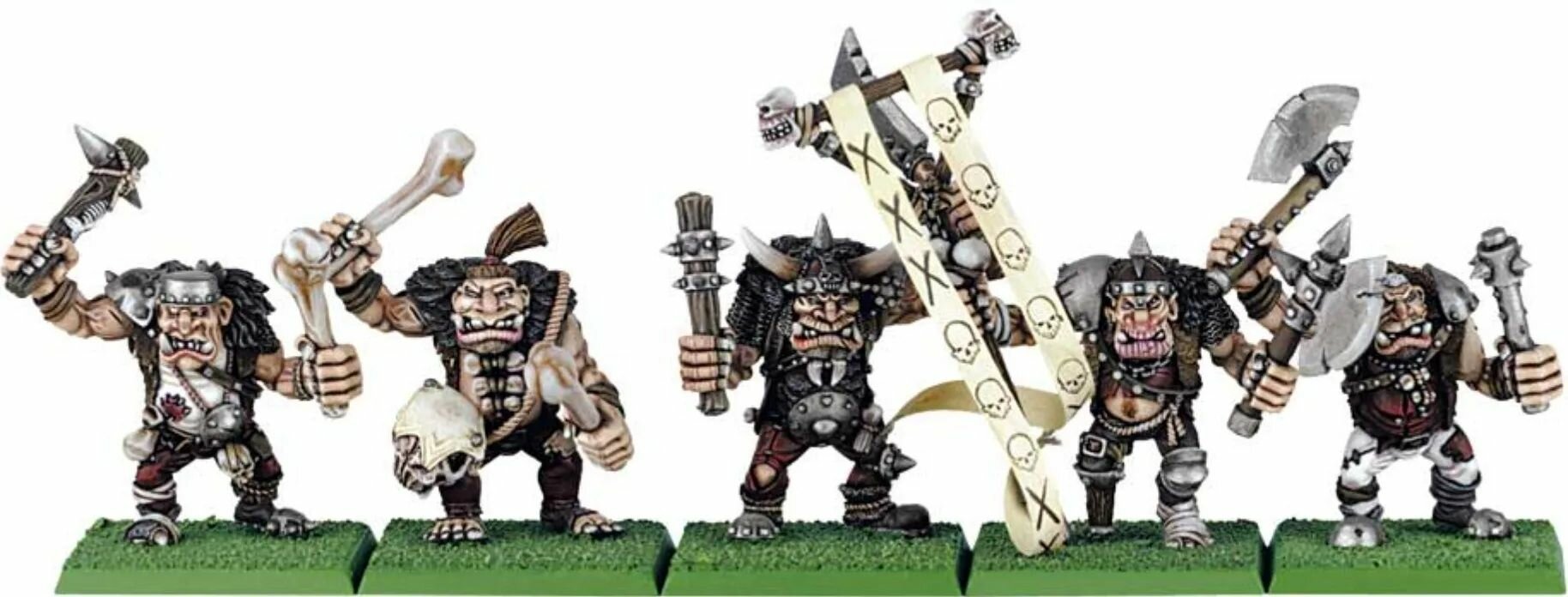 Golgfag's Mercenary Ogres 2. С подставкой. Warhammer 40.000