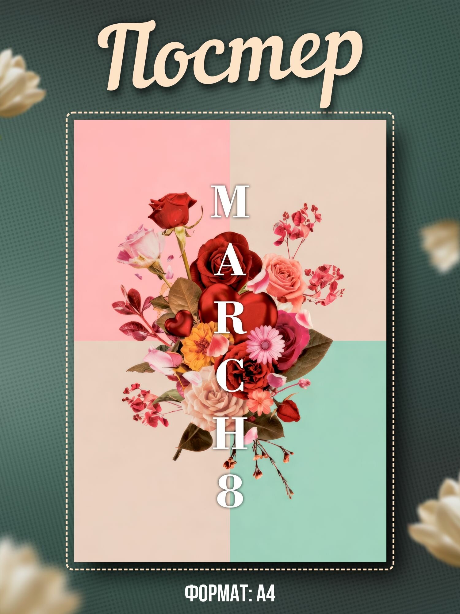 Плакат 8 марта