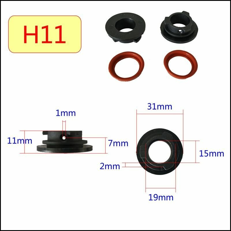 Патрон LED черное пластик, цоколь для светодиодных ламп, быстрая установкаH1 H3 H4 H7 H11 HB3 HB4 880.
