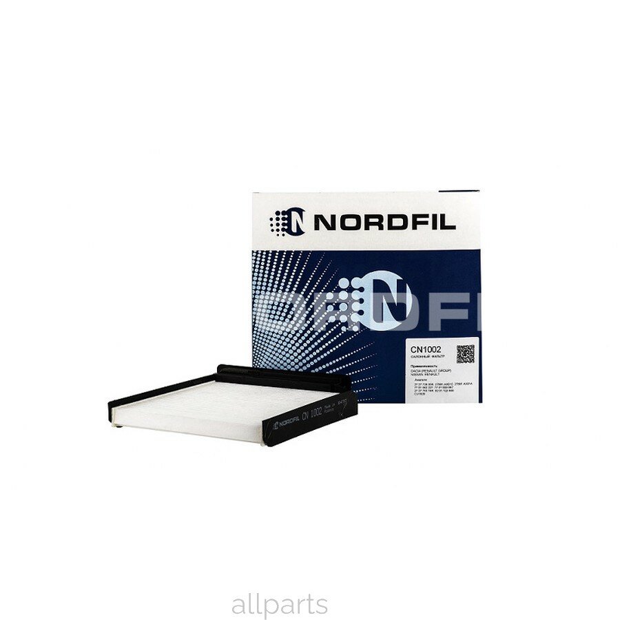 NORDFIL CN1002 Фильтр салона (пластиковый корпус) LADA Largus / RENAULT Clio III Duster I Logan I Logan Express