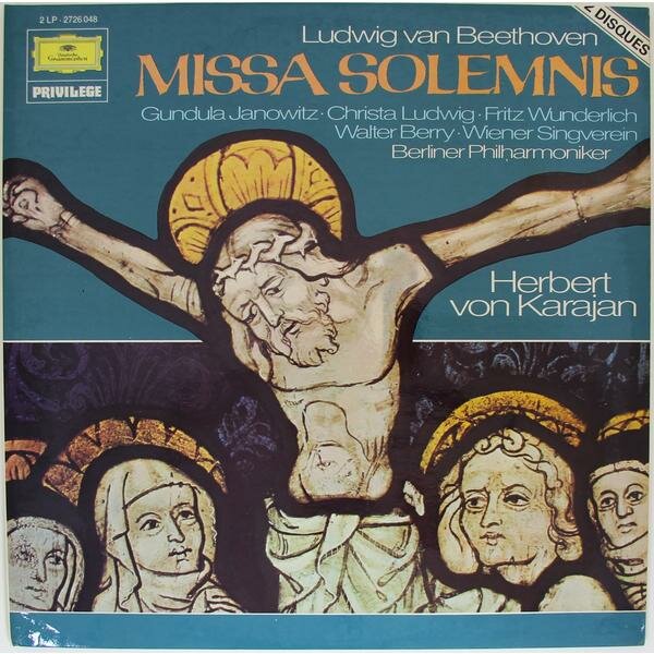 Винтажная виниловая пластинка BEETHOVEN - MISSA SOLEMNIS (BERLINER PHILHARMONIKER)