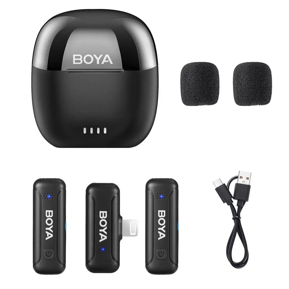 Радиосистема Boya BY-WM3T-D2, портативная, двухканальная, для Lightning