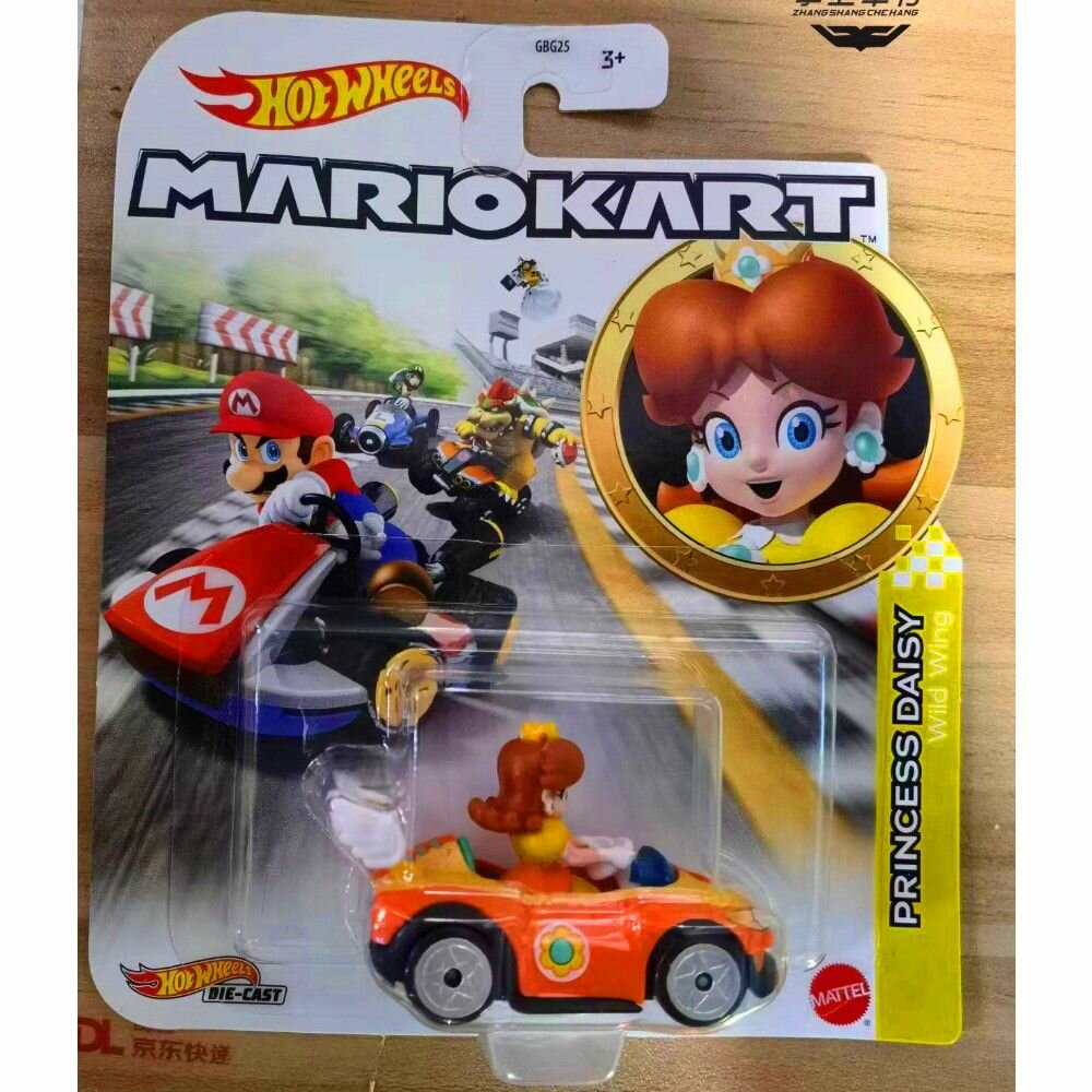 Hot Wheels 1:64 Машинка, Super Mario Series, Литая модель(6Q7E-princess Daisy)
