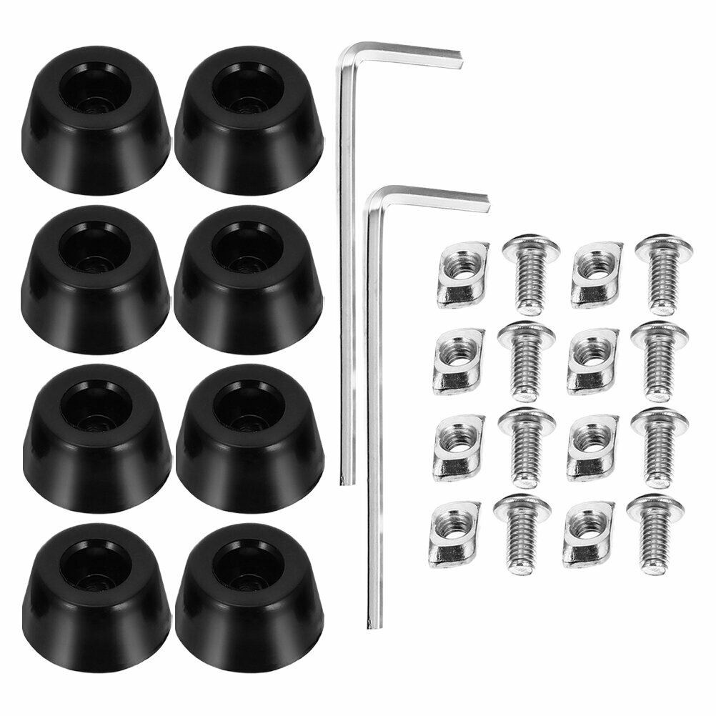 Противовибрационные Прокладки, 8 Штук, Черный, Резина, Для 3D Принтера, Стабильная Поддержка