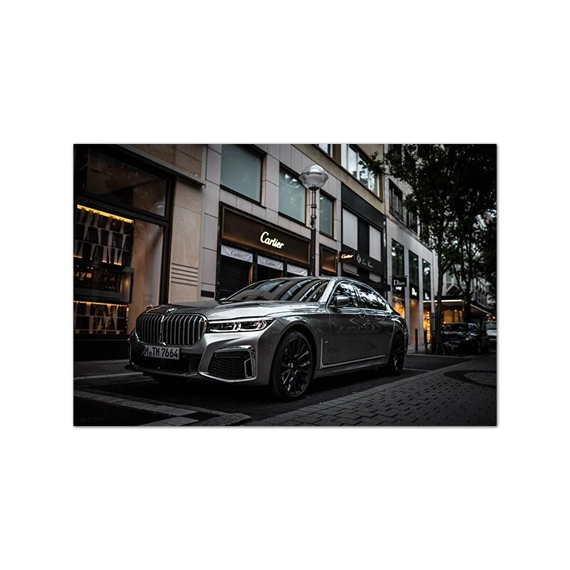 Постер BMW 7 Series, черный, 50x70 см, PB6509