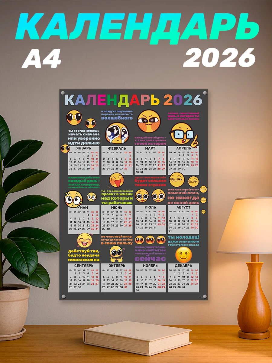 Календарь 2026 настенный Мотивационный