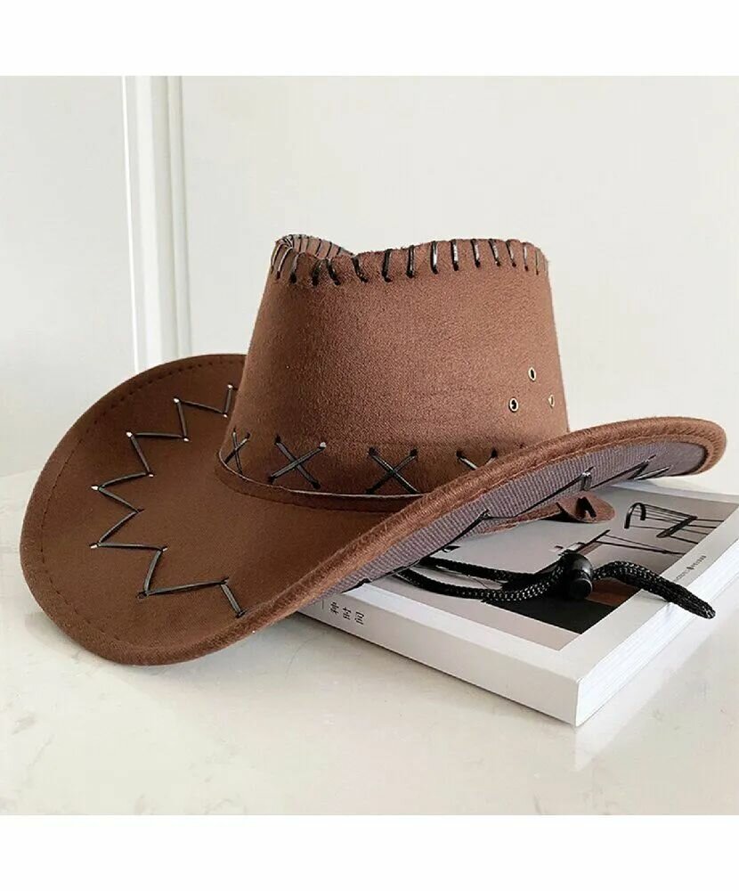 Шляпа Happy Pirate "Настоящий ковбой", фетр, цвет коричневый