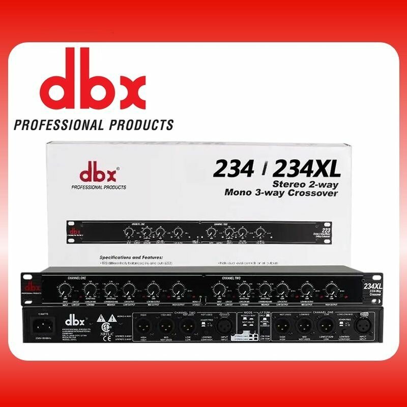 DBX 234XL Электронный распределитель частот, аудиоэффекты, процессор