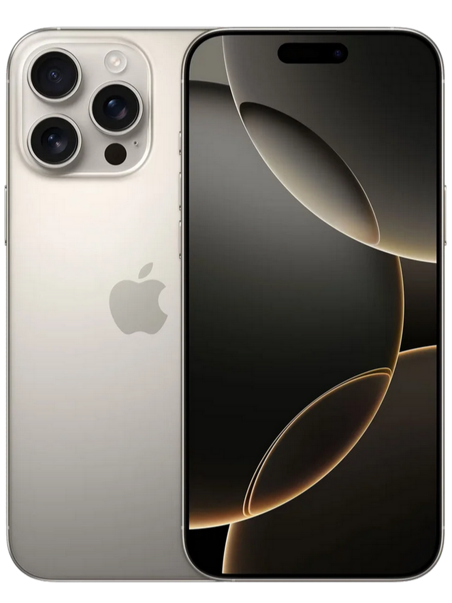 Смартфон Apple iPhone 16 Pro Max (Dual eSIM) 256 Гб Натуральный титан Dual eSIM 6.9″ LTPO Super Retina XDR OLED, 120Hz, HDR10 2G, 3G, 4G(LTE), 5G 4685 mAh LLA