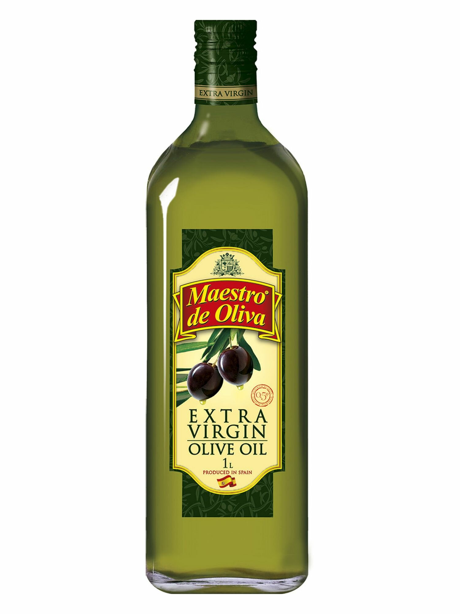 Масло оливковое Maestro de oliva Extra Virgin, стекло,1л.