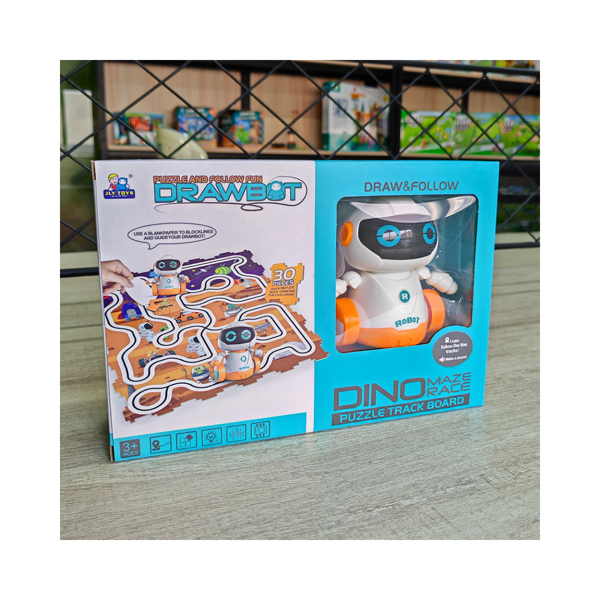 Children's toys，Орбитальный робот-наблюдатель，Нарисуйте линейную дорожку，белое